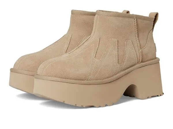 UGG Ultra Mini New Heights Sunwave Boots Mustard Seed - Taupe