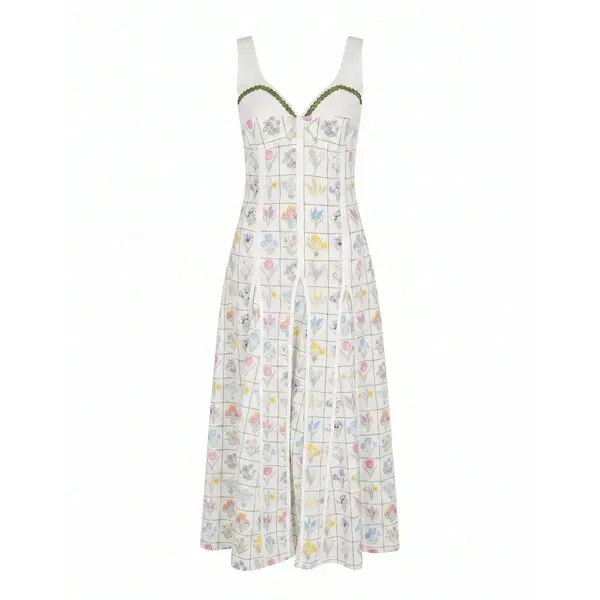 MUDA CLOTHING FZ LLC Eden Floral Maxi Dress - White
