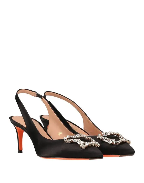 Santoni Embellished Slingback Pumps