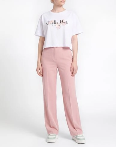 GAELLE PARIS Printed Cotton T-shirt - White
