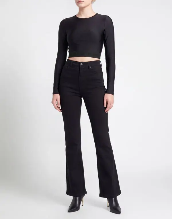 Versace Long Sleeve Cropped T-shirt
