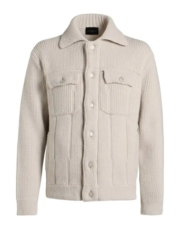 ROBERTO COLLINA Merino Wool And Cashmere Cardigan