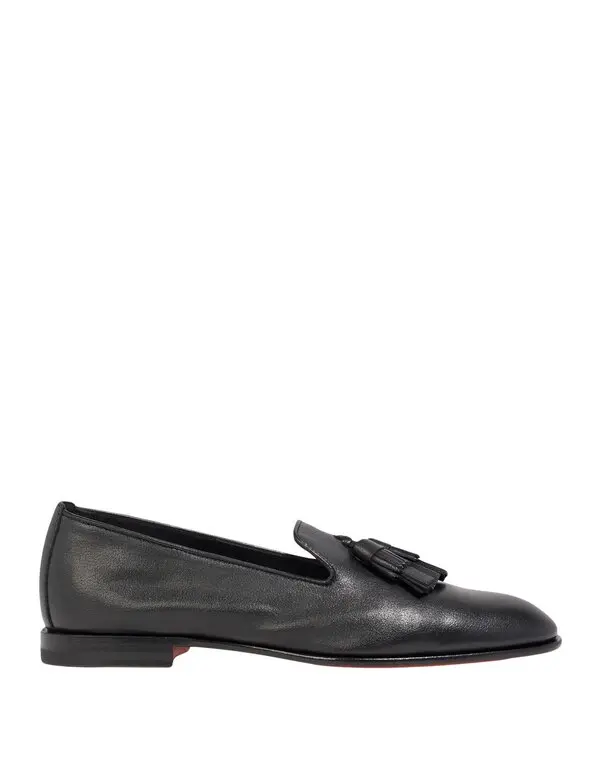 Santoni Leather Tassel Loafers