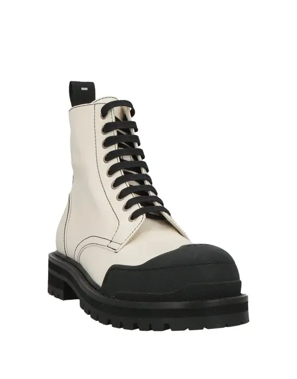 Marni Leather Ankle Boots With Lug Sole
