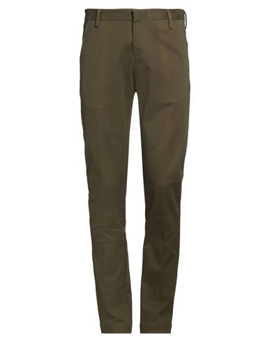ENTRE AMIS Pants Military Size Cotton, Elastane - Green