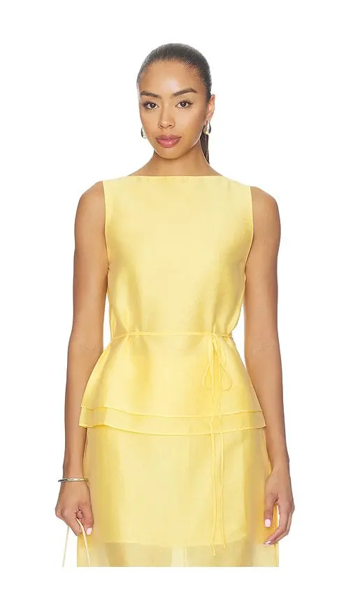 L'academie Ashby Top In Yellow - Lemon