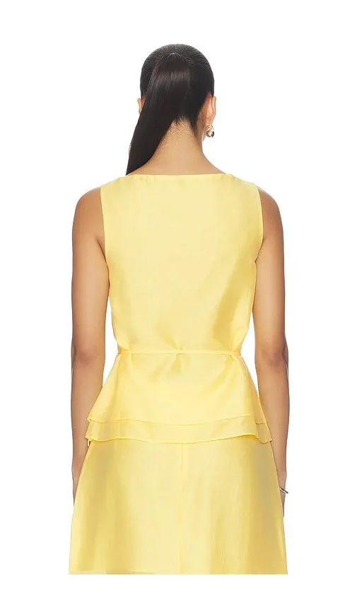 L'academie Ashby Top In Yellow