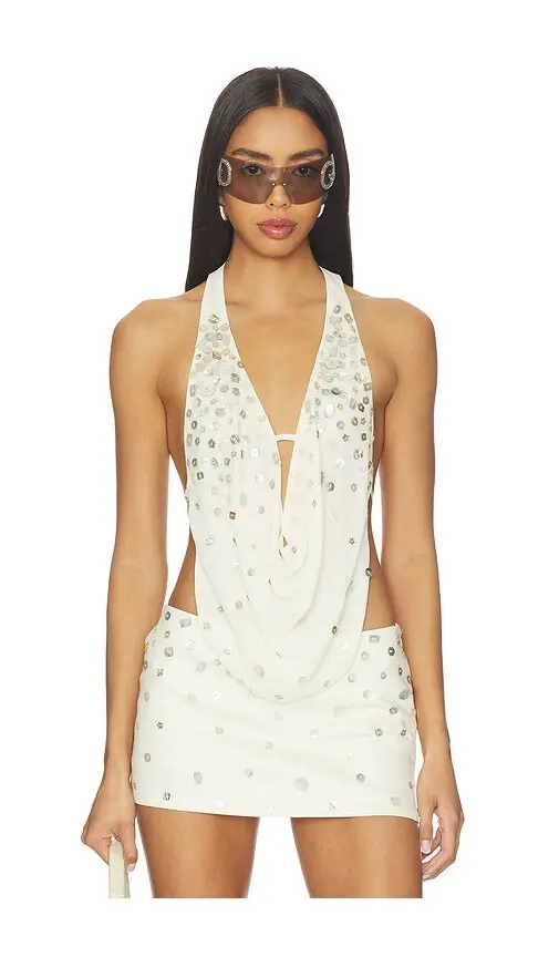 ANONIE Irene Top In White