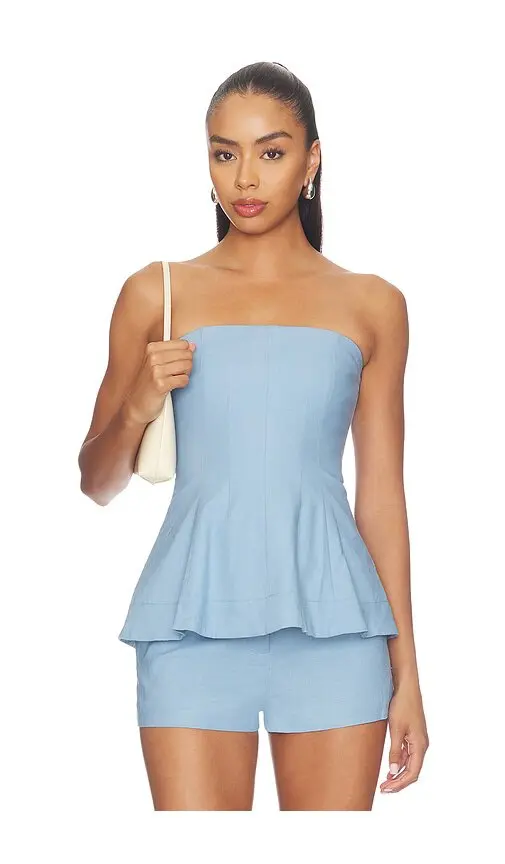 LOVERS AND FRIENDS Aviana Top In Blue - Light Blue