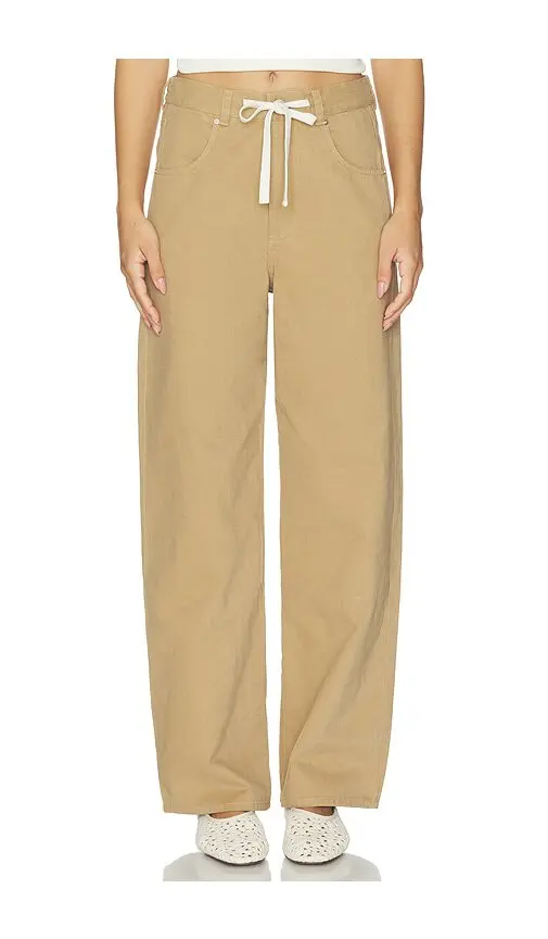 ELODIE THE LABEL Edda Pants In Brown - Mocha