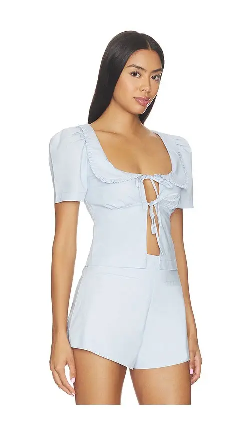 Majorelle Robby Top In Baby Blue