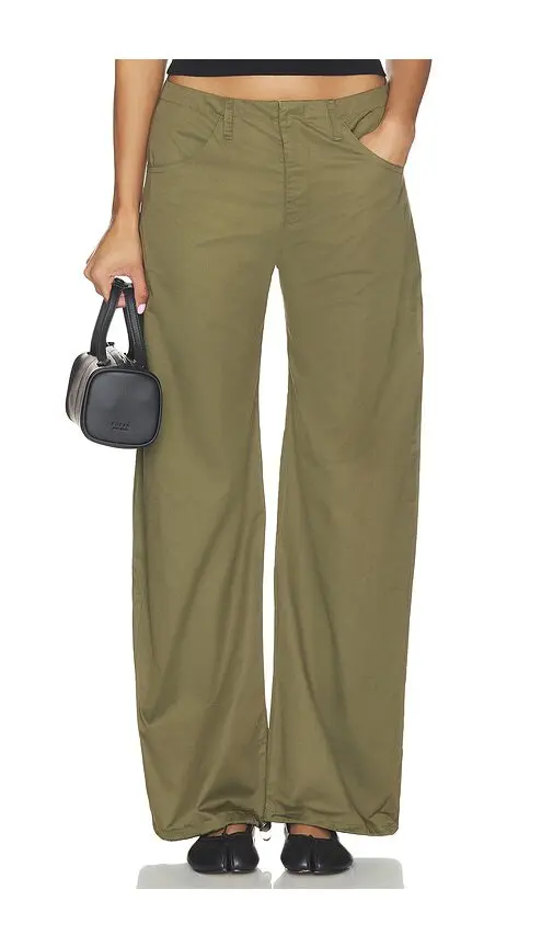 EB DENIM Isla Cinch Pant In Olive - Deep Olive