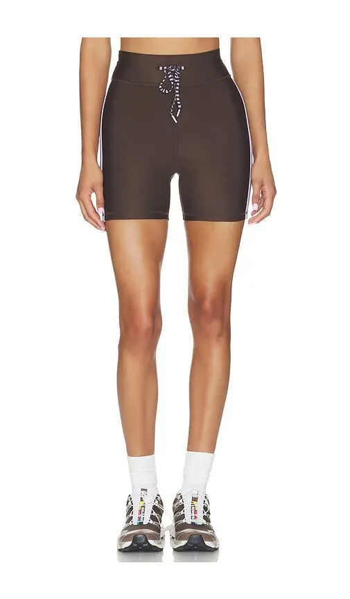 The Upside Oxford 5in Spin Short In Brown