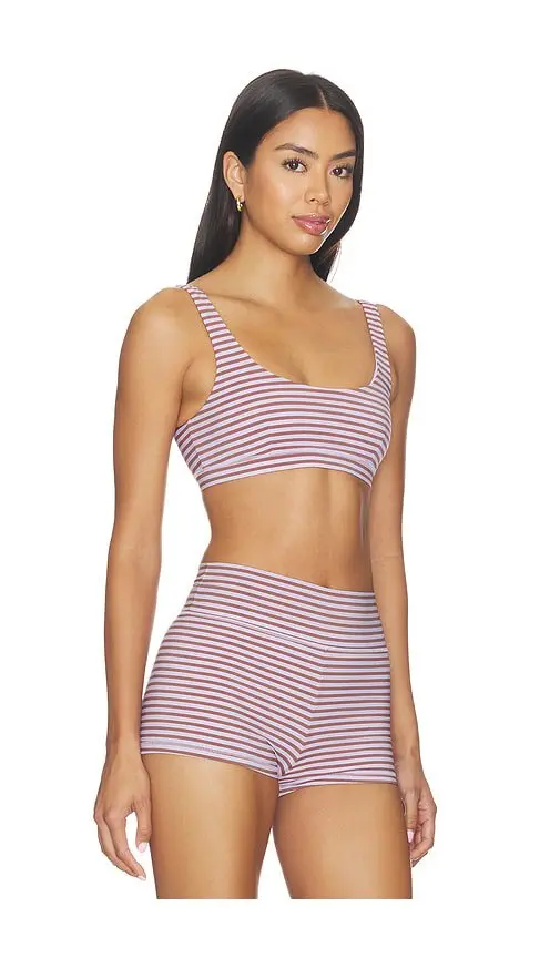 The Upside Miami Scoop Neck Jasmine Sports Bra In Lavender