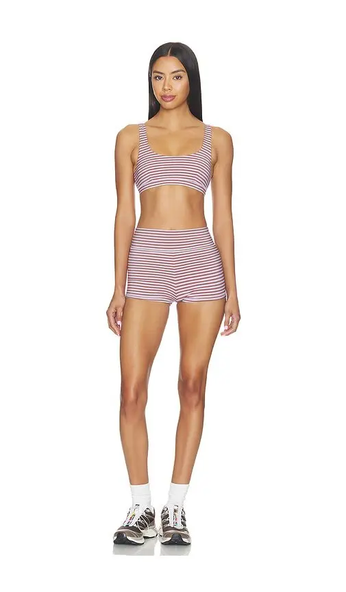 The Upside Miami Scoop Neck Jasmine Sports Bra In Lavender