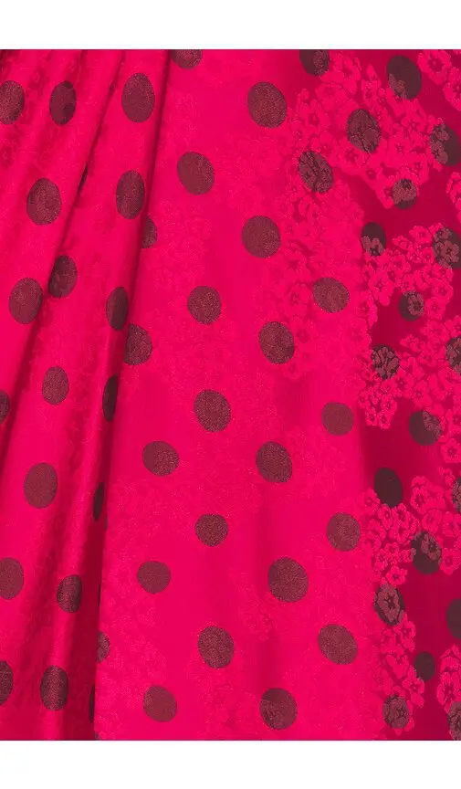Saloni Kelly Long Dress In Red