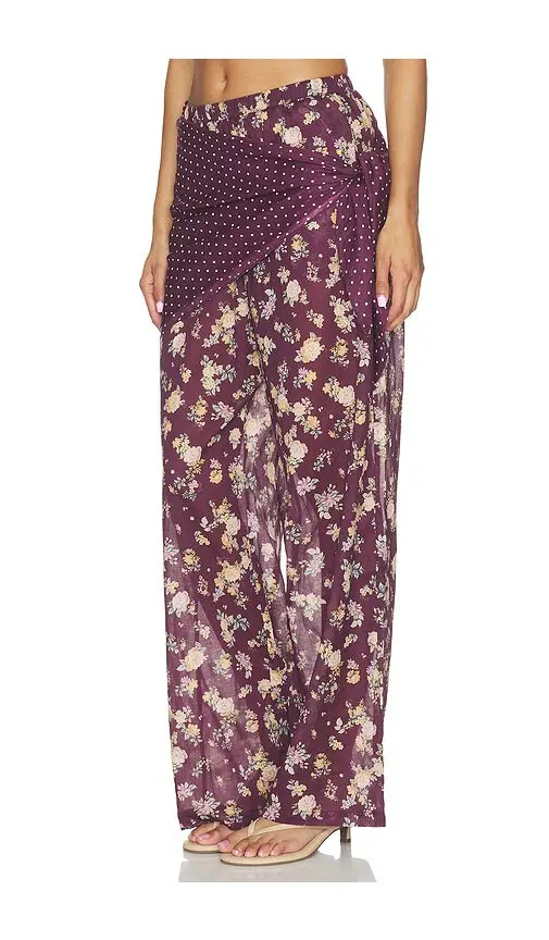 Steve Madden Sonny Pant In Wine