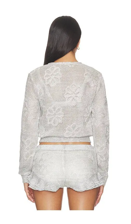 SIEDRES Metallic Knit Cardigan