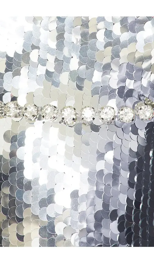 Retrofete Aderyn Sequin Embellished Mini Dress - Silver