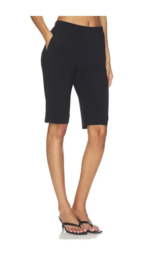 Norma Kamali Flat Front Bermuda Short