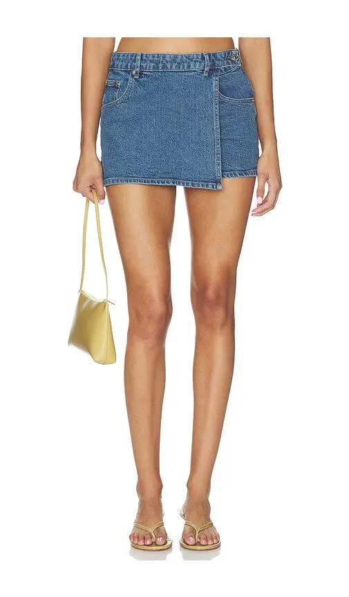 Steve Madden Brightin Skort In Blue - Blue Heather