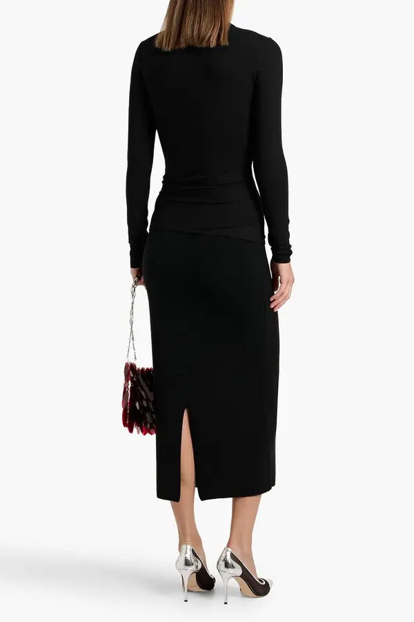 Rabanne Ruched Stretchjersey Top