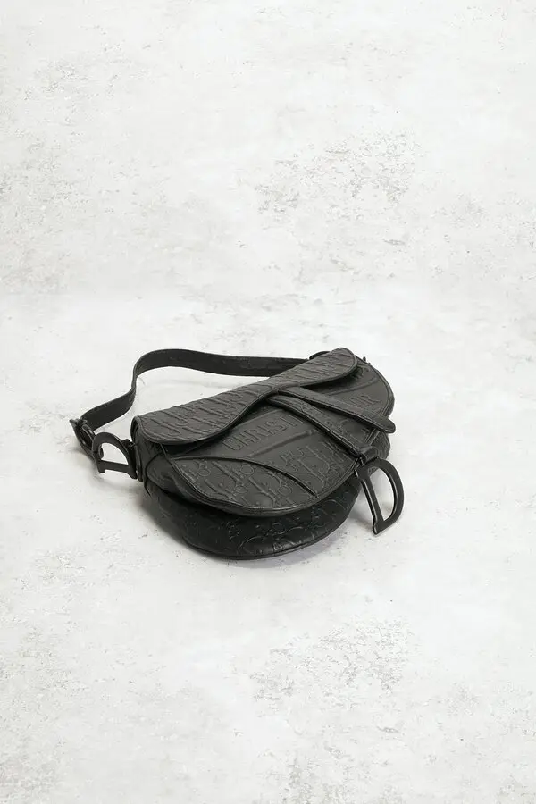 Dior Oblique Embossed Saddle Bag