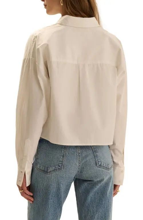 FAVORITE DAUGHTER The Next Chapter Cropped Button-down Shirt