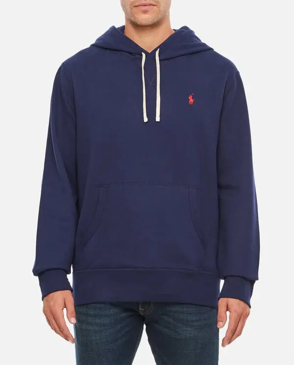 Polo Ralph Lauren Embroidered Logo Hoodie - Blu