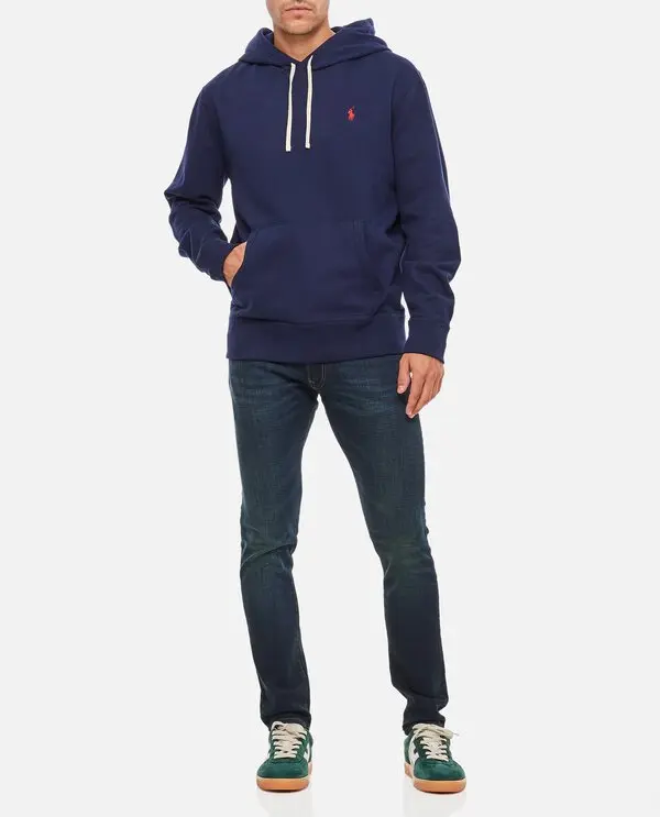 Polo Ralph Lauren Embroidered Logo Hoodie - Blu