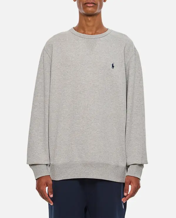 Polo Ralph Lauren Crewneck Sweatshirt With Embroidered Logo - Grigio