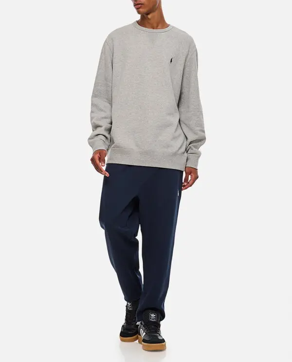Polo Ralph Lauren Crewneck Sweatshirt With Embroidered Logo - Grigio
