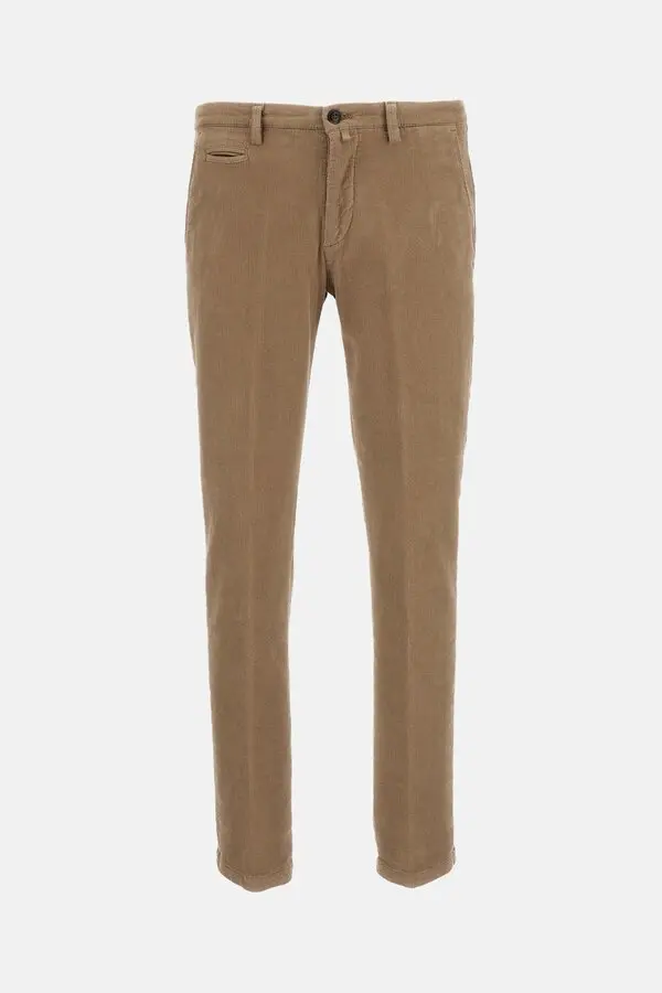 BRIGLIA 1949 Twill Trousers - Beige