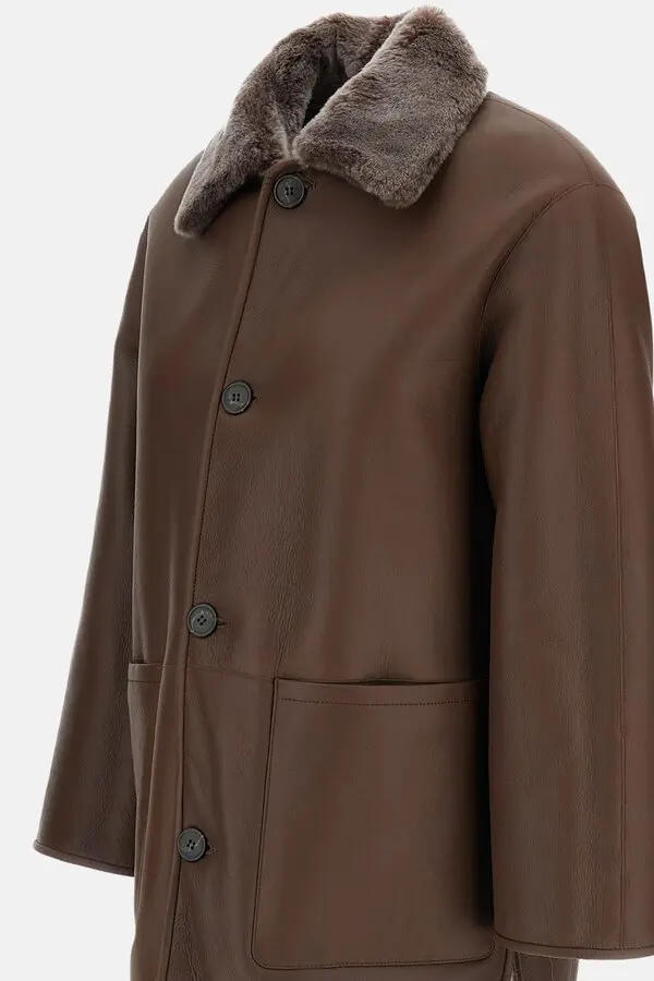 ARMA Nicola Reversible Jacket In Shearling And Nappa Leather