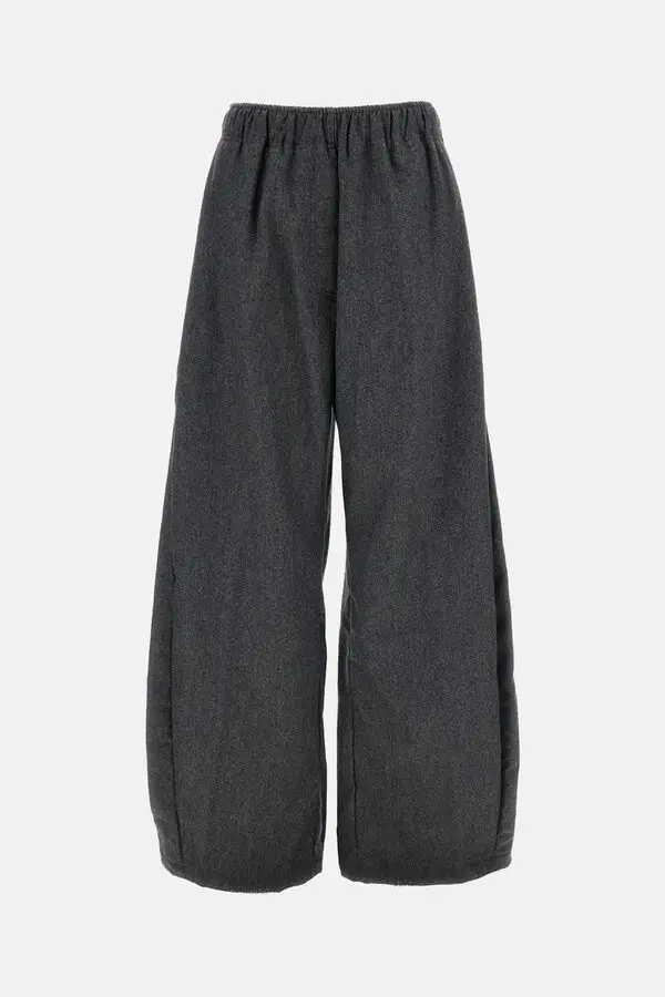 THELATEST E-dora Wool-blend Flannel Pants - Grey
