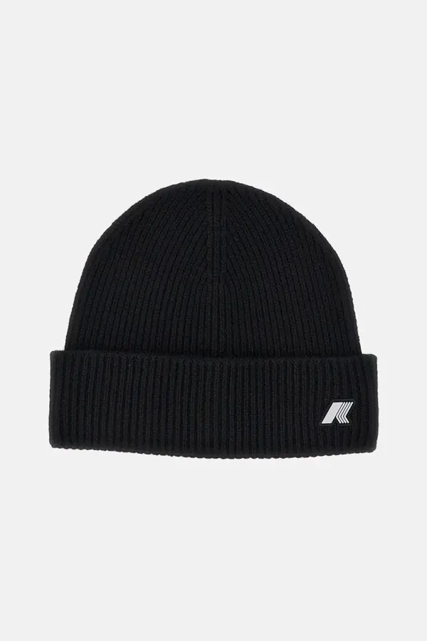 K-WAY Wool Beanie Brice Cardigan - Black