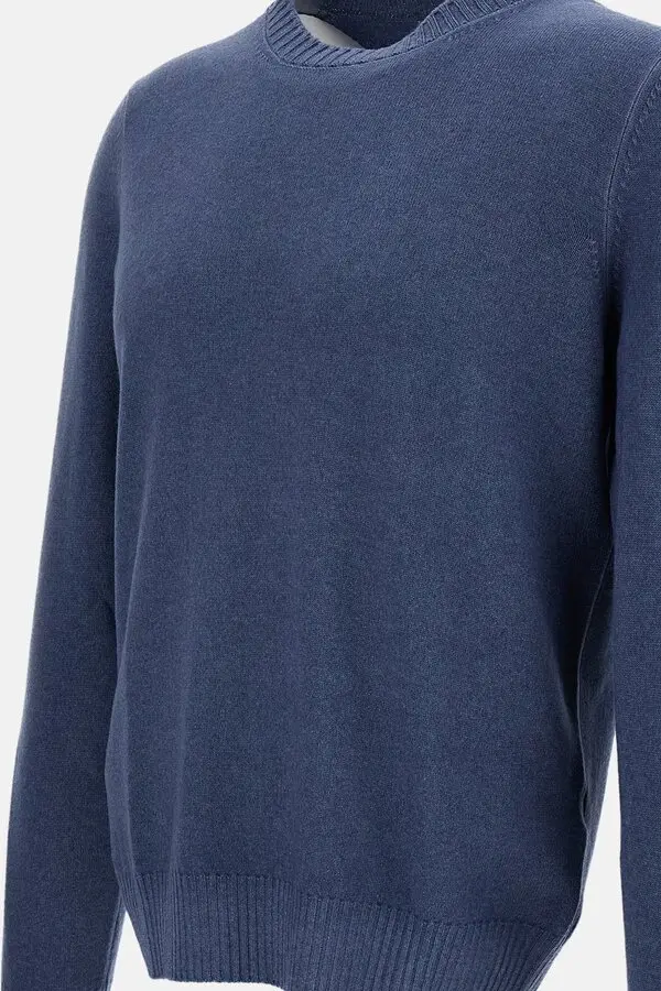 GRAN SASSO Crew Neck Sweater With Brushed Finish