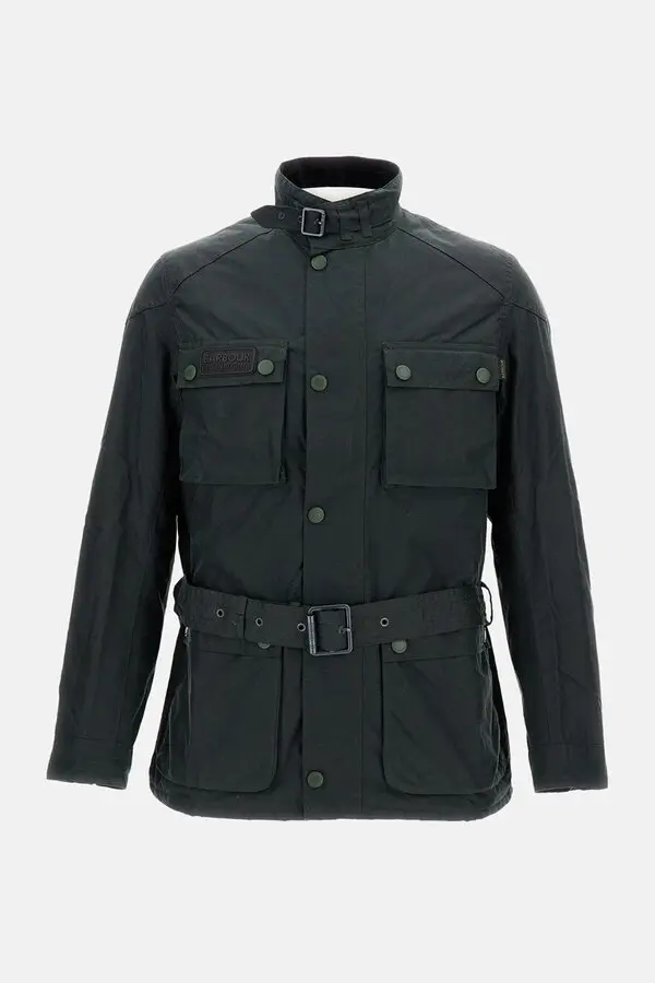 BARBOUR INTERNATIONAL Blackwell Waxed Cotton Jacket - Grey
