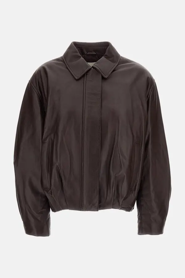 ARMA Melis Lamb Butter Leather Jacket - Marrone
