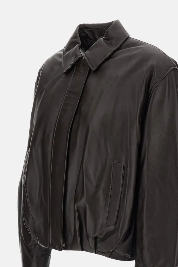 ARMA Melis Lamb Butter Leather Jacket - Marrone