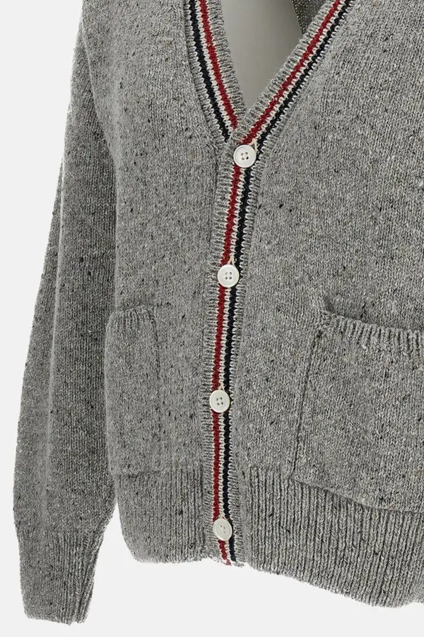 Thom Browne Cardigan Donegal Intarsia Hector Patchwork
