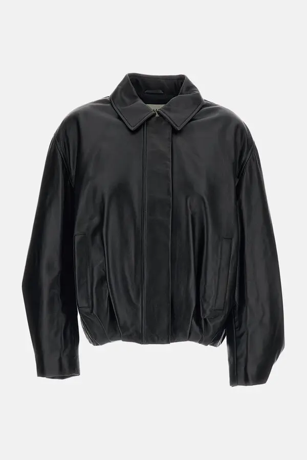 ARMA Melis Lamb Butter Leather Jacket - Black