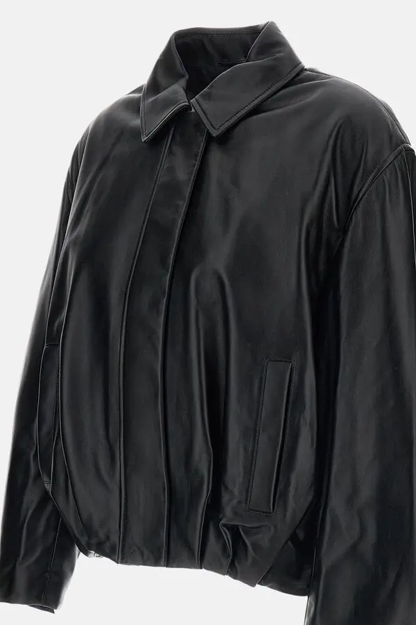 ARMA Melis Lamb Butter Leather Jacket - Black