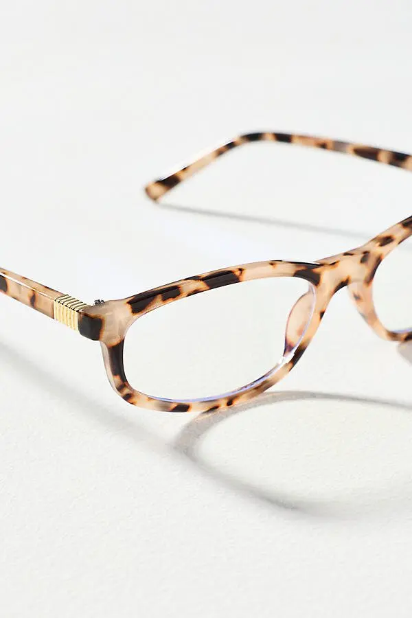 I-SEA Slim Rectangle Sporty Readers Eyeglasses - Tortoise