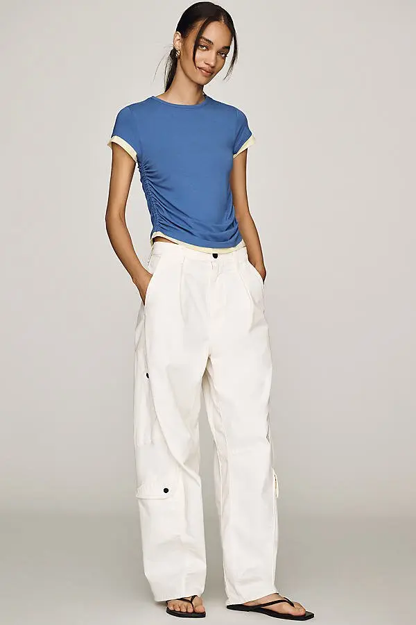 Anthropologie Evan Cched Ba Tee - Blue