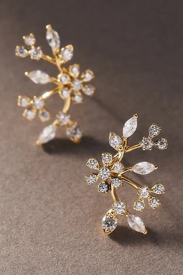 Nadri Ba's Breath Floral Stud Earrgs
