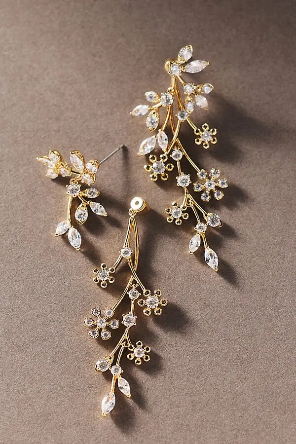 Nadri Ba's Breath Front-back Earrgs - Gold