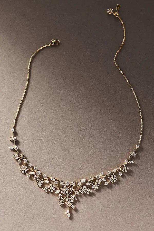 Nadri Ba's Breath Statement Necklace - Gold