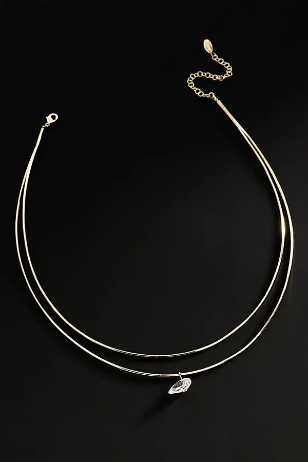 Anthropologie Demi-fe Layered Pendant Necklace - Gold