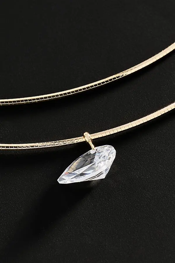 Anthropologie Demi-fine Layered Pendant Necklace - Gold